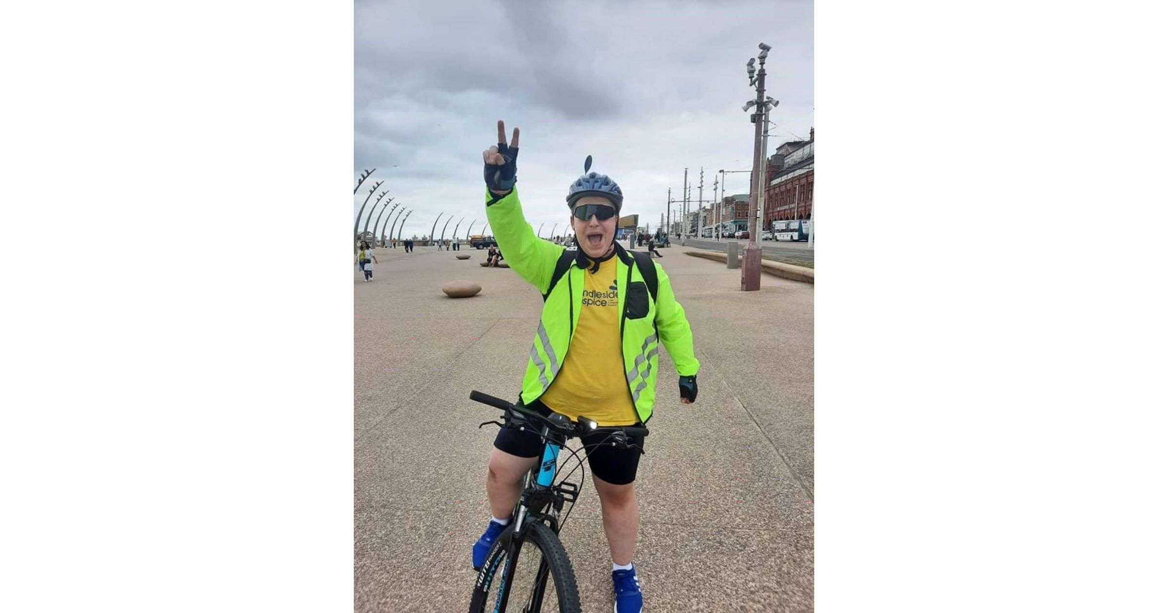 Andrew Completes his Blackpool Cycle Challenge